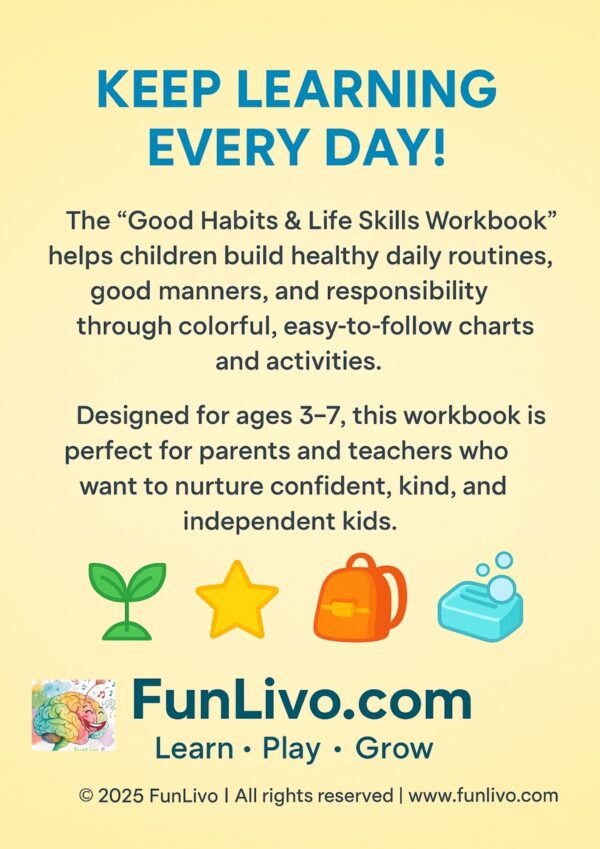 Good Habits and Life Skills Charts for Kids